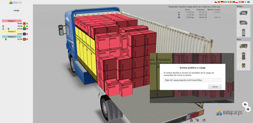 Cómo obtener los resultados de EasyCargo - Webpicking