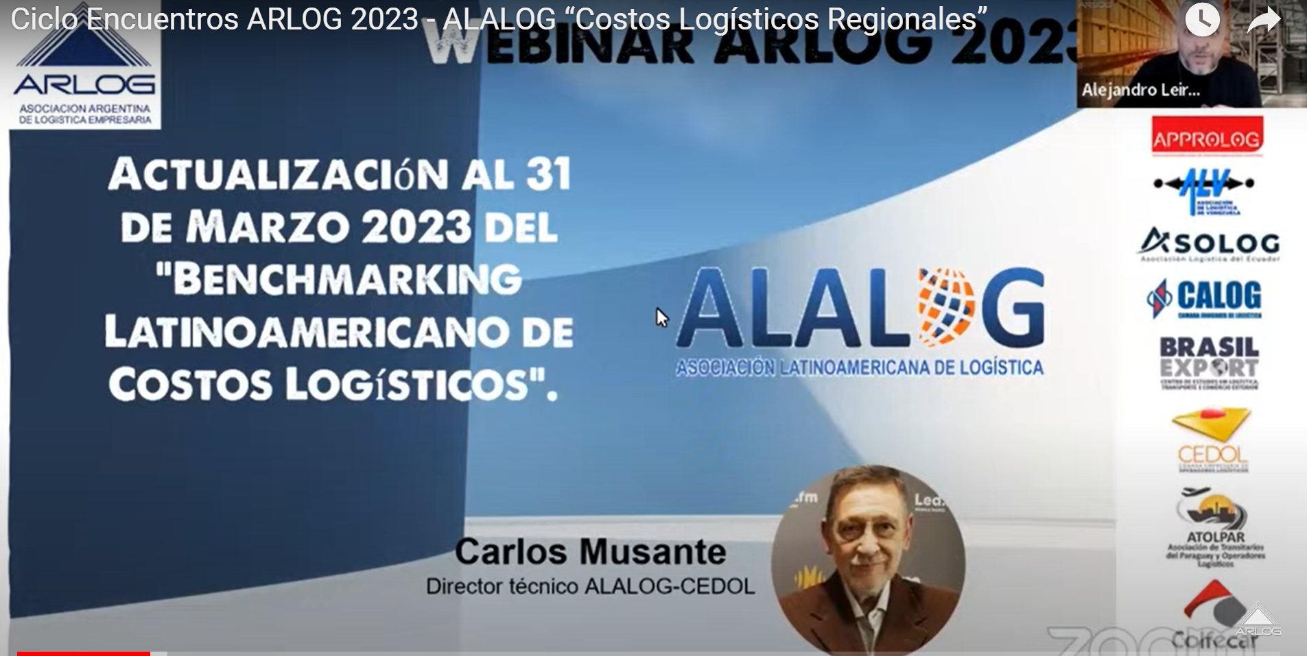 La Asociación Latinoamericana de Logística (ALALOG) presentó benchmark de costos logísticos en ...