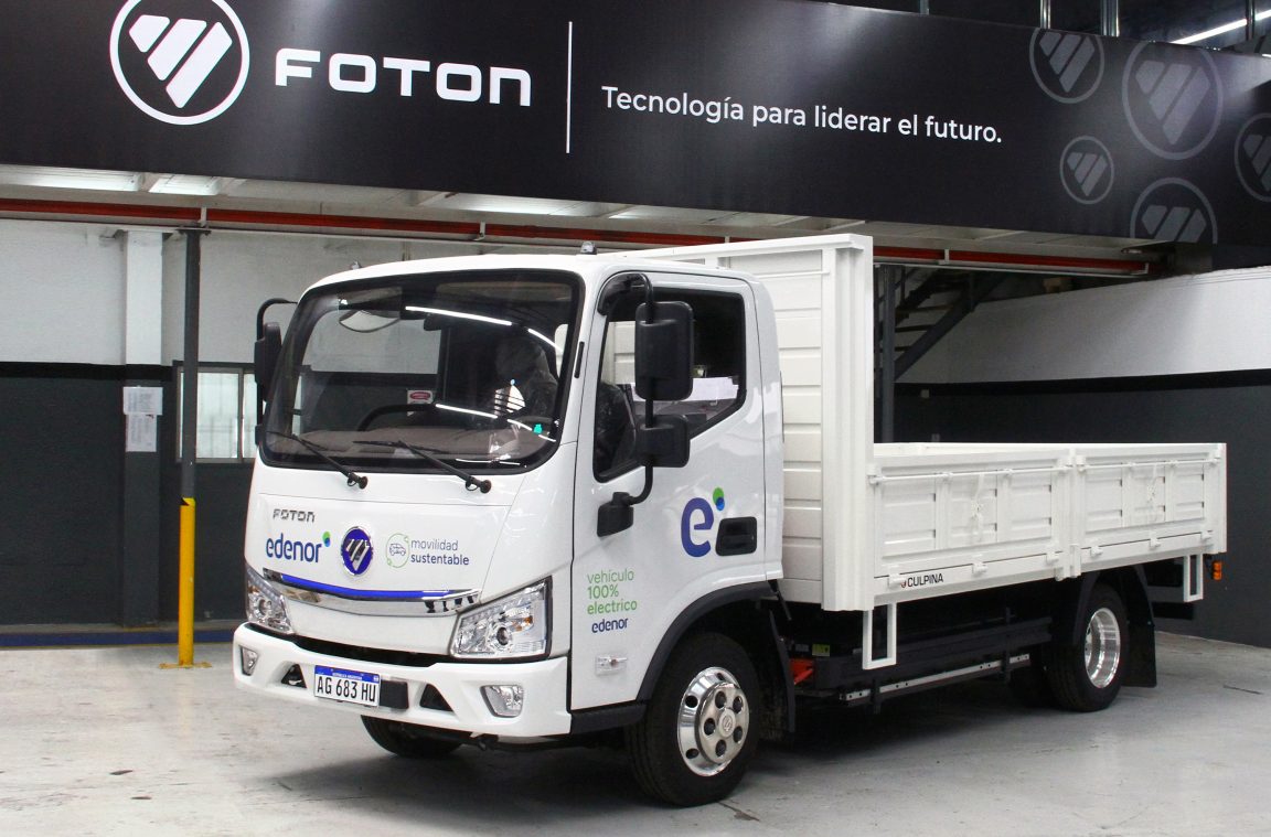 Edenor adquiere el primer camión eléctrico de Foton - Webpicking