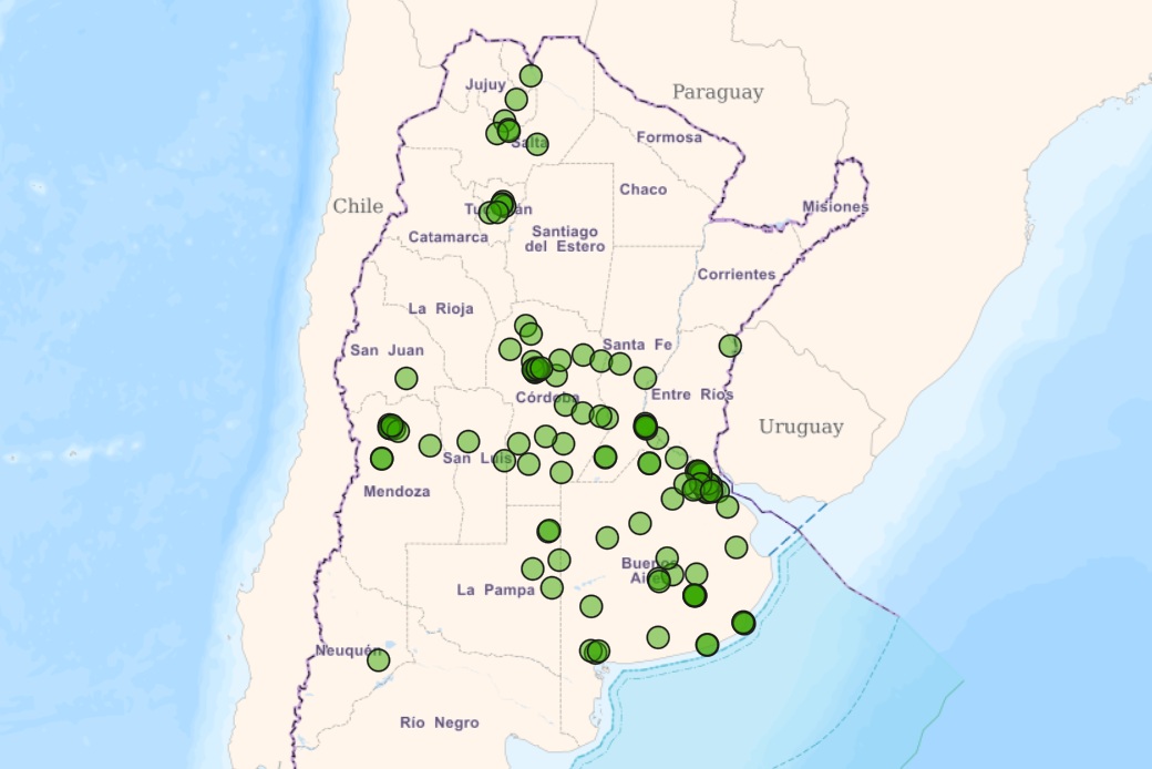 ENARGAS publica un mapa de estaciones de GNC para buses y transporte de ...
